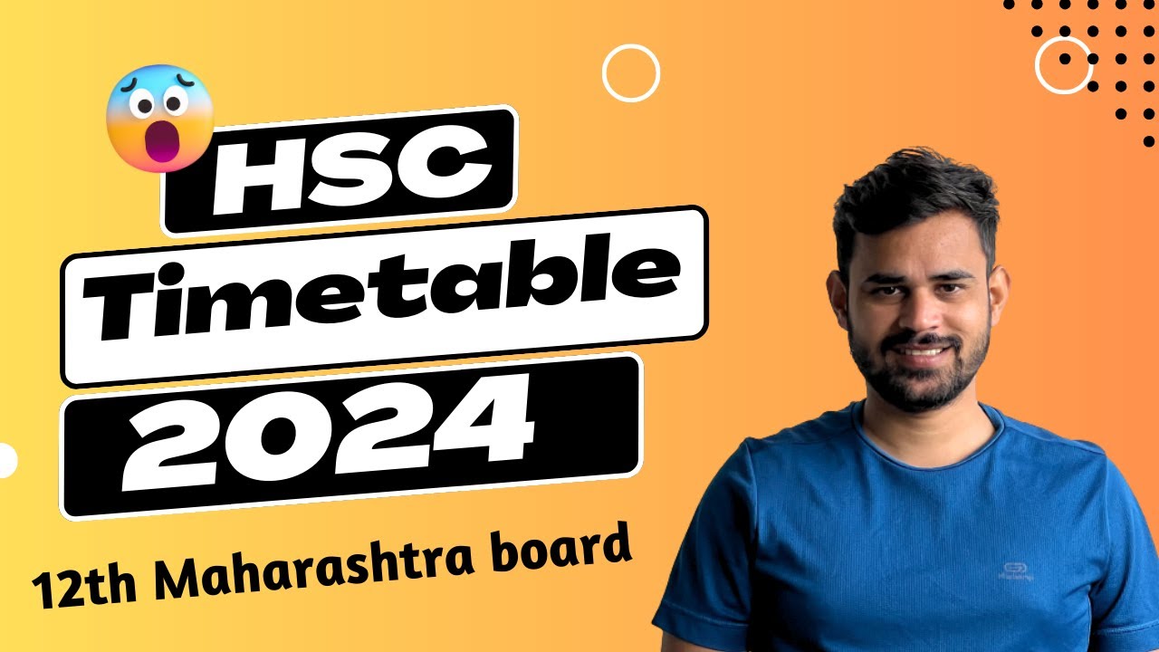 HSC timetable 2024 | 12th Maharashtra Board exam 2024 update - YouTube