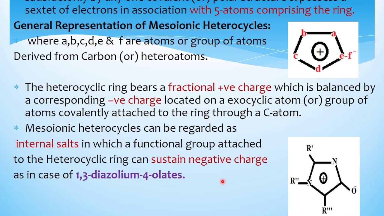 Mesoionic Compounds -I - YouTube
