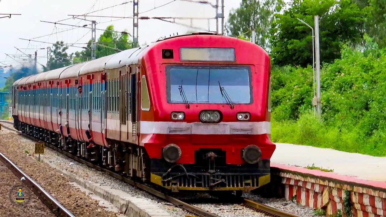 DEMU Indian Railways Local look like a Bullet Train Byatrayanhalli ...
