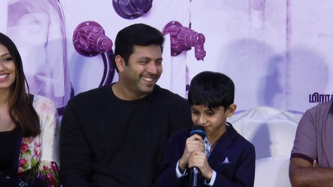 My dad also acts well | Jayam Ravi son Aarav - YouTube