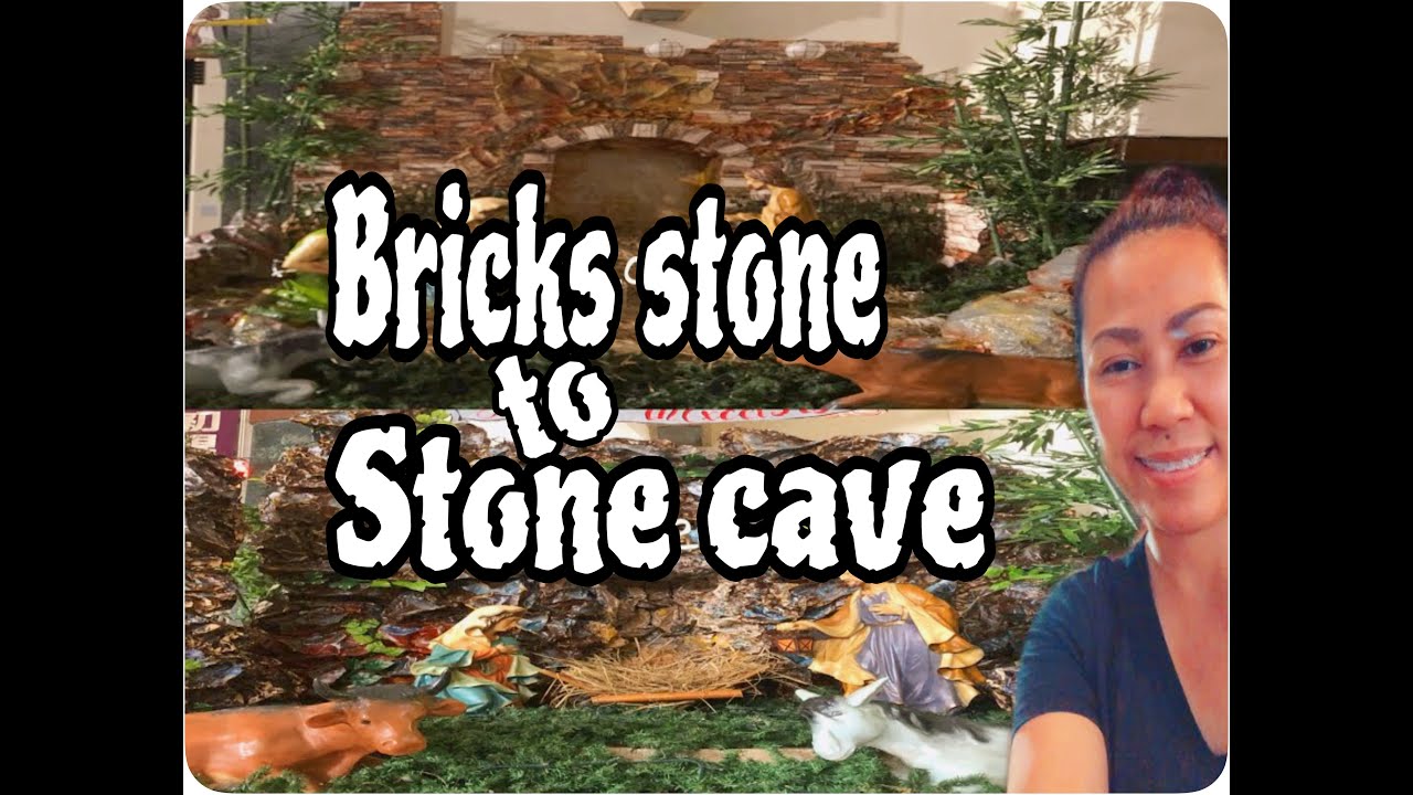 Belen Preparation|Nativity (bricks stone change to cave stone) - YouTube