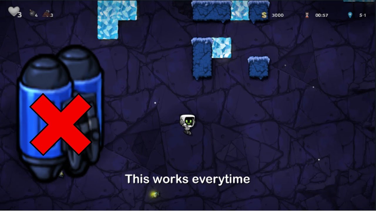 How to skip Yeti Cave in Spelunky 2 (No Items) - YouTube