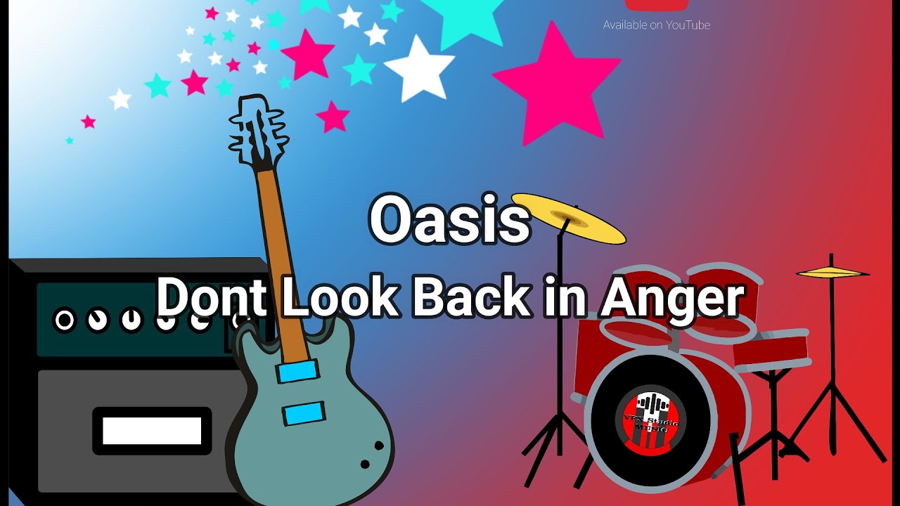 Oasis - Dont look back in anger (Karaoke Live Version) - YouTube