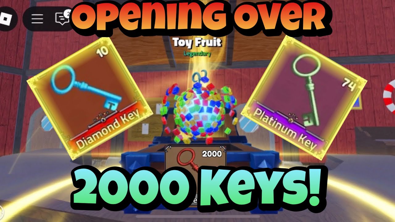 I Opened 2000+ KEYS in King Legacy Update 8 (Copper to Diamond Keys ...