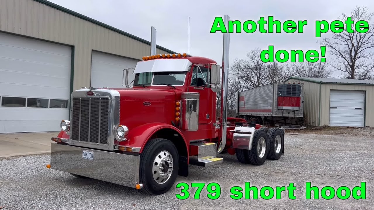Pete 379 short hood restoration! Troubleshooting 389 washer pump ...
