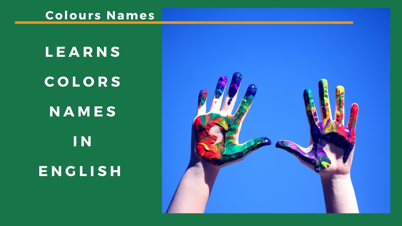 learn colors name in English for kids - YouTube
