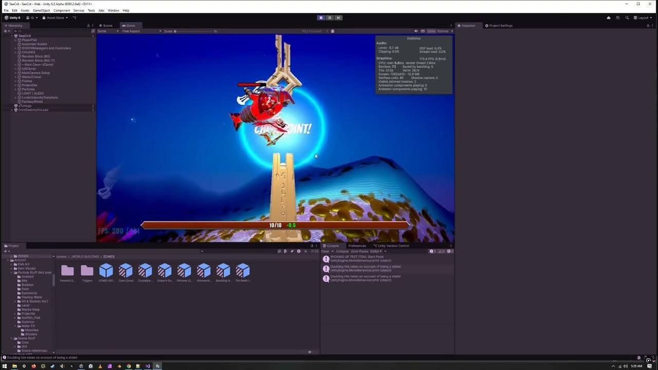 SeaCrit Unity GameDev Session #79, What a LONG, and stressful, but productive day2 - YouTube