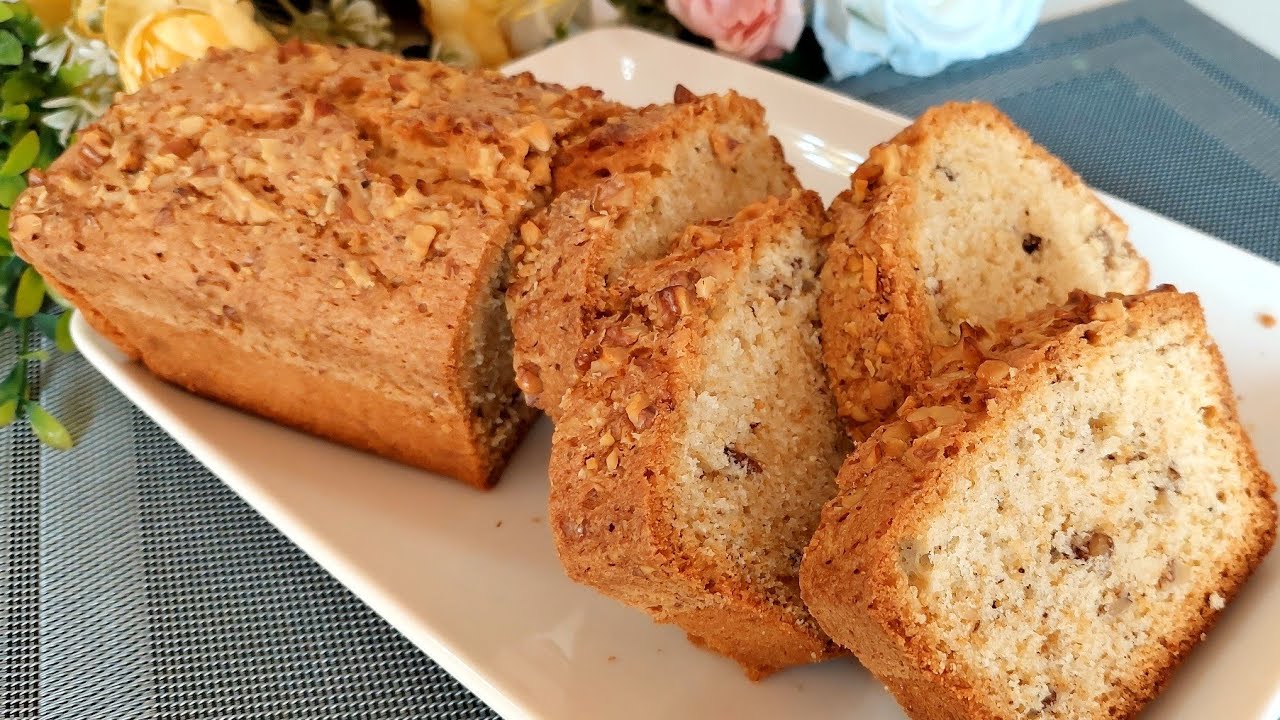 Delicious & Easy Walnut Cake Loaf Recipe - YouTube