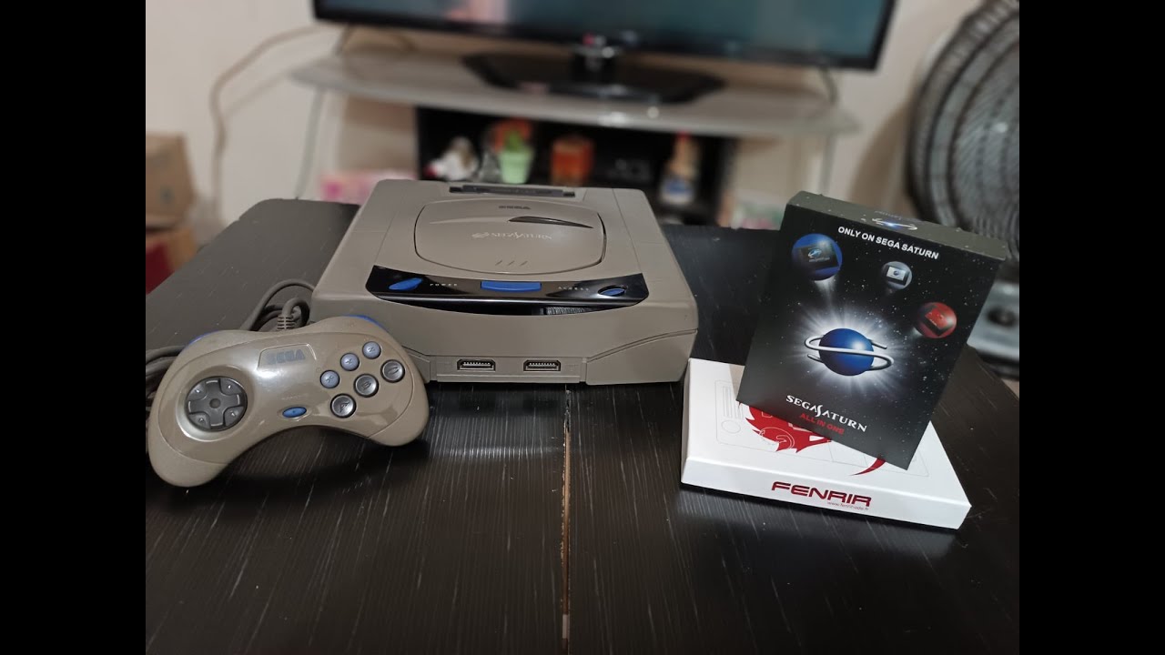 Sega Saturn c/ Placa Fenrir DUO e 376 jogos - YouTube