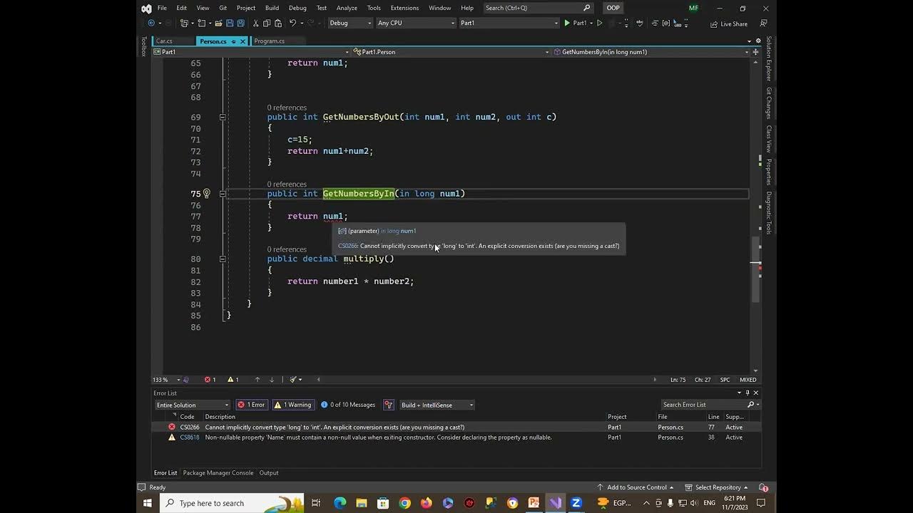 7.Static Class and Static Class Member in C# شرح بالعربي - YouTube