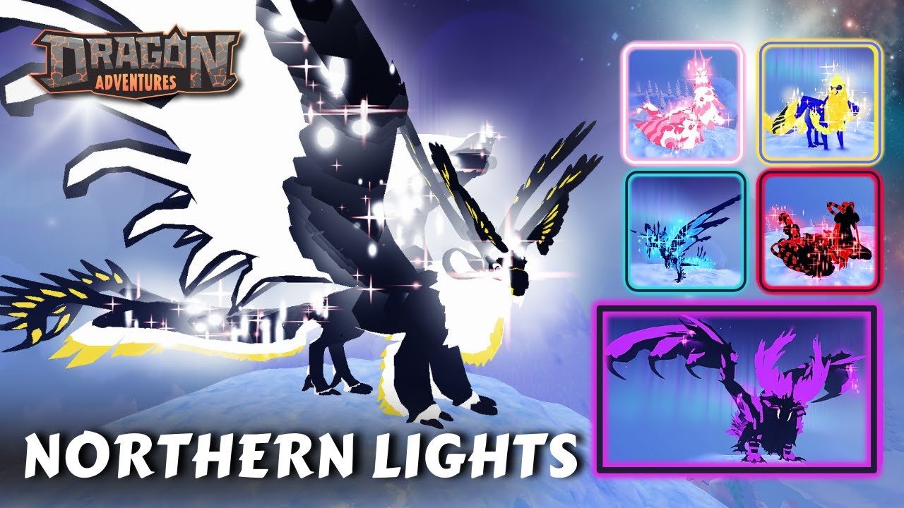 All Winter Event 2024 dragons with the Northern Lights cosmetic Trait ...