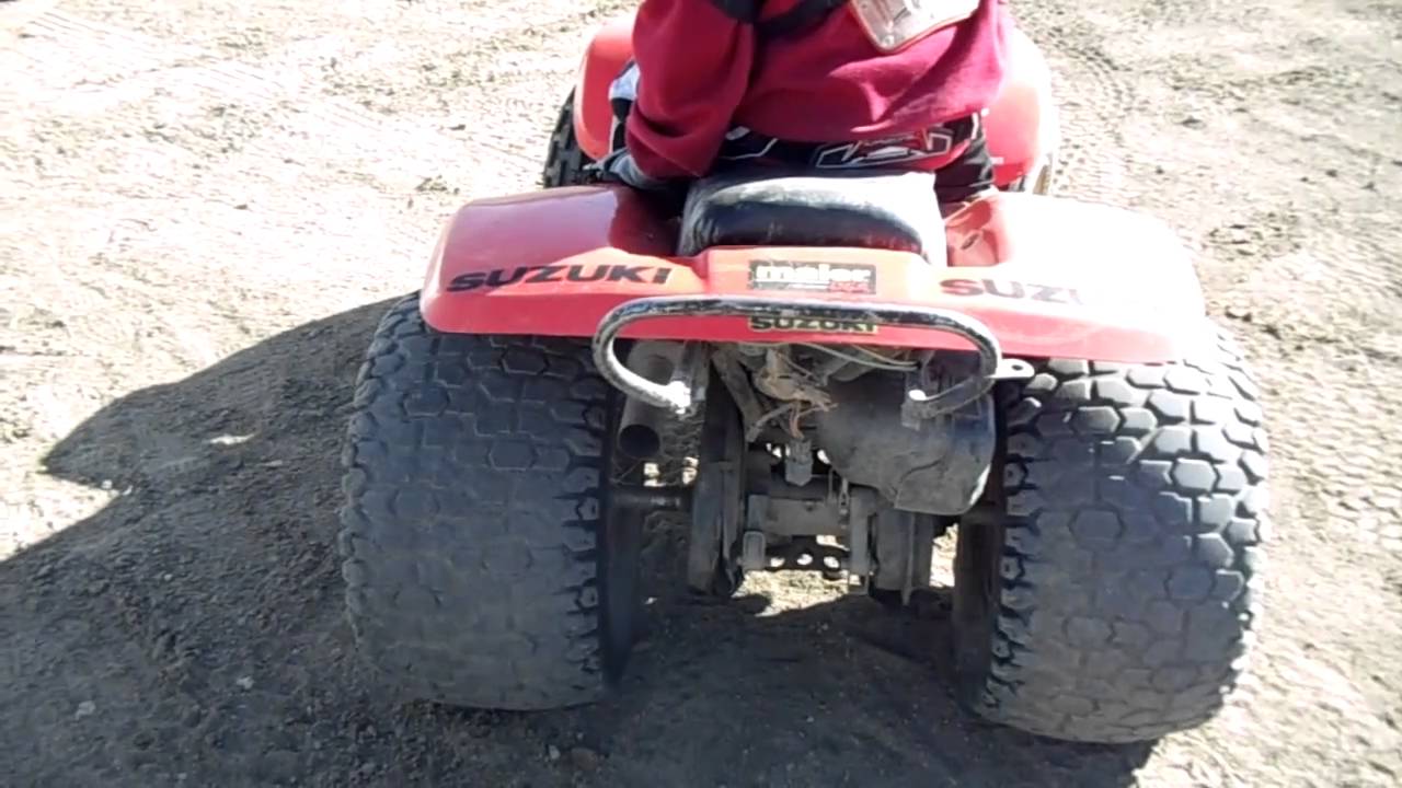 Suzuki Lt250 EF Exhaust sound 1985 Quadrunner - YouTube