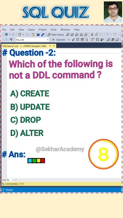 Sql Quiz 2 Sql Mysql Sqlinterviewquestions Shorts Interview Shots Reels