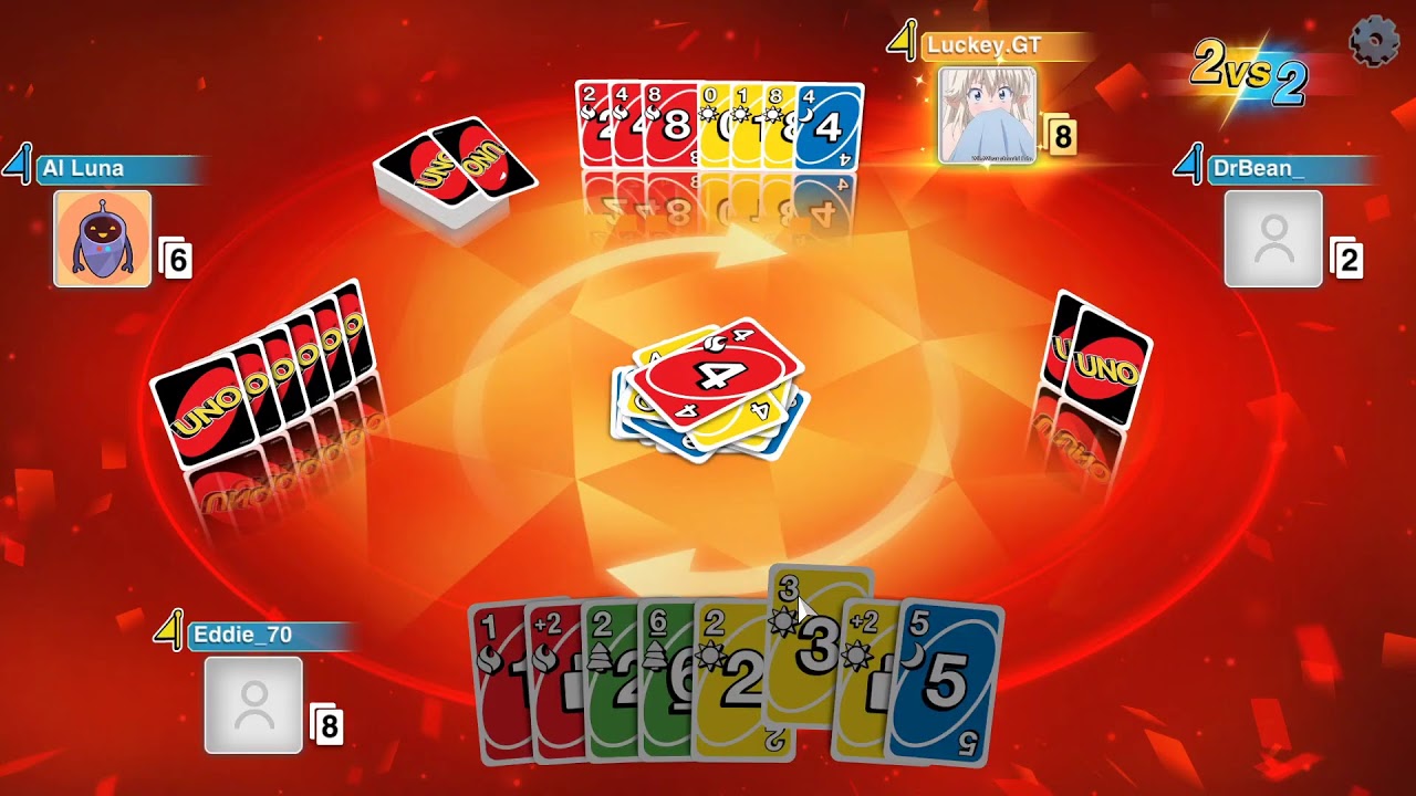 Playing Uno With Friends - YouTube