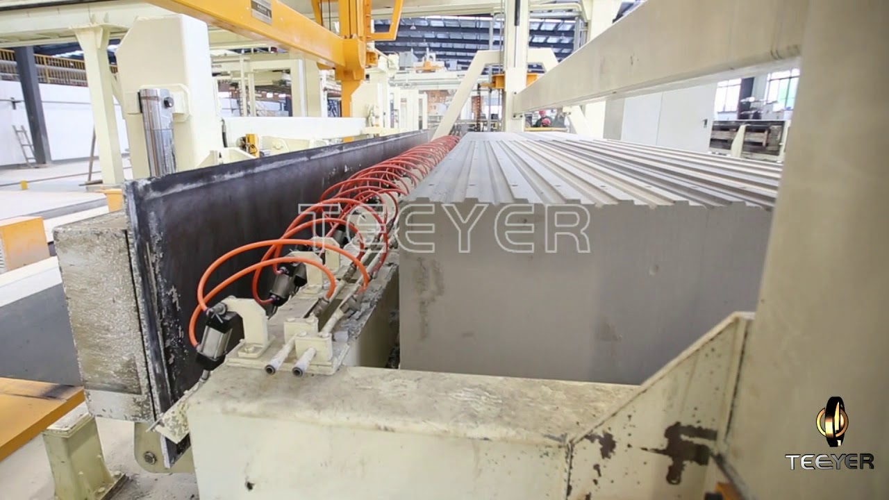 Production Flow Chart of AAC Blocks & Panels - YouTube