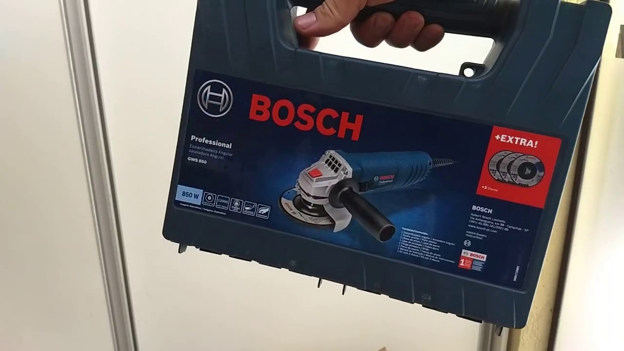 Nova Esmerilhadeira Bosch GWS 850 lançamento linha Ocean linha Range ...