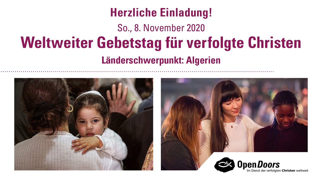 Gebetstag für verfolgte Christen | Alexander Zeeb | 08.11.2020 - YouTube