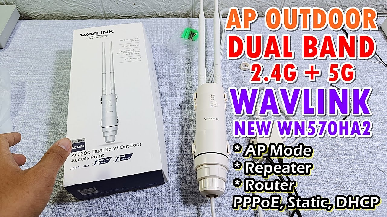 Review WAVLINK AERIAL HD3 AC1200 Dual Band Outdoor AP WL-WN570HA2 New ...