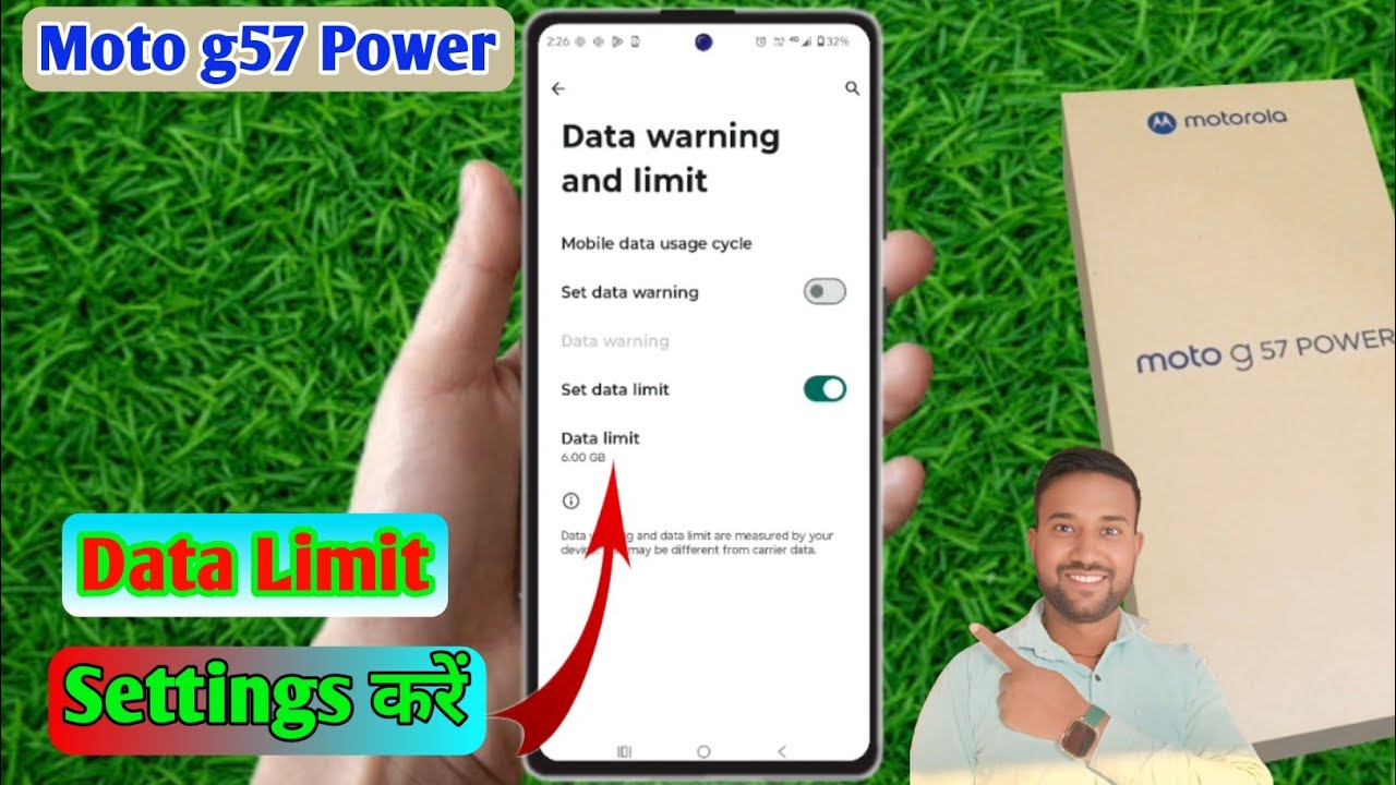 moto g57 power data limit kaise lagaye, moto g57 power daily data limit ...
