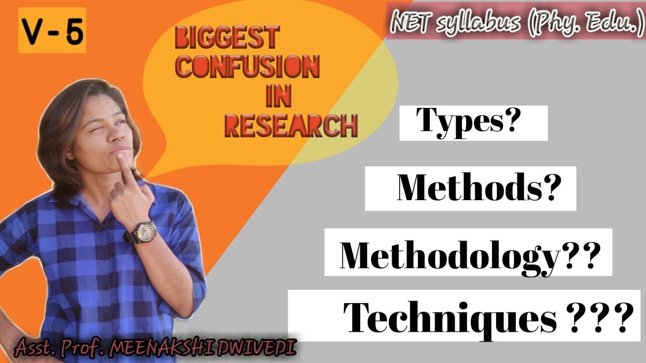 Biggest confusion in Research | Difference between Methods, methodology ...