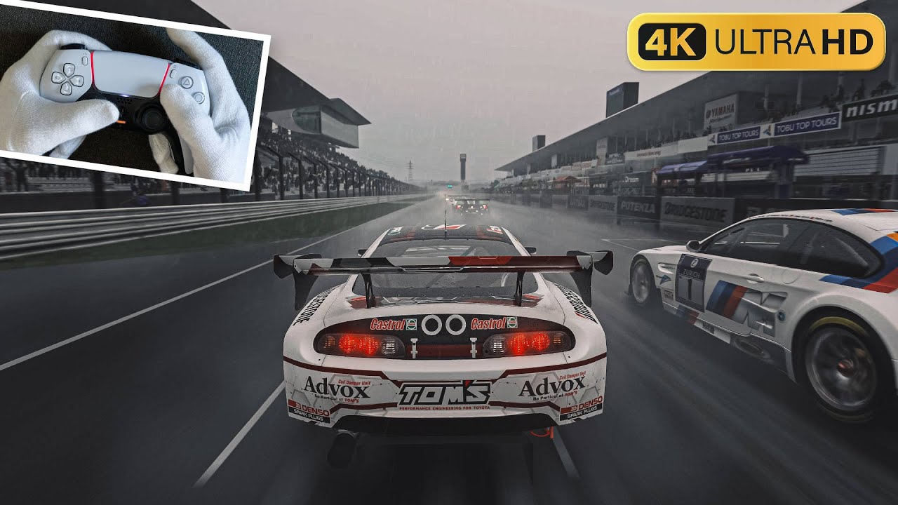 PS5 Gameplay Heavy Rain in Suzuka - Toyota Supra Gr. 3 Race | GT7 4K 60fps HDR ︎ RTX on - YouTube