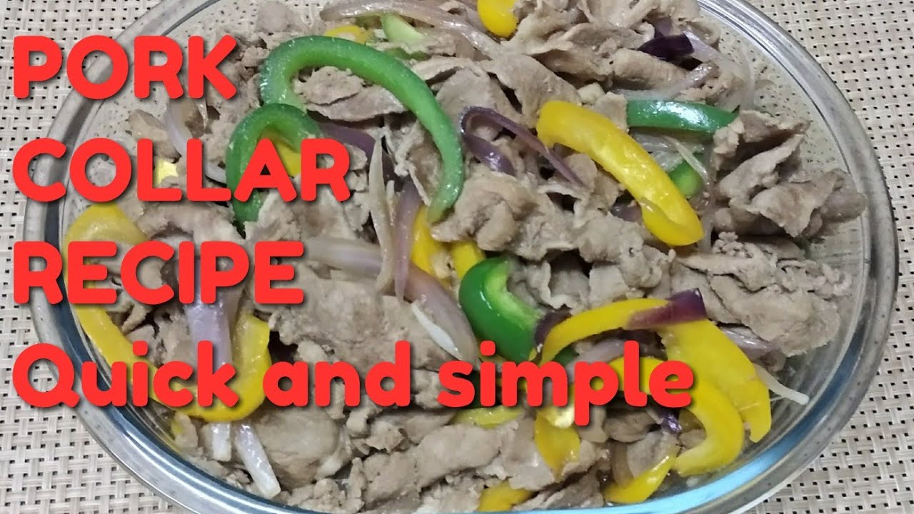 Pork Collar | my quick and simple recipe - YouTube
