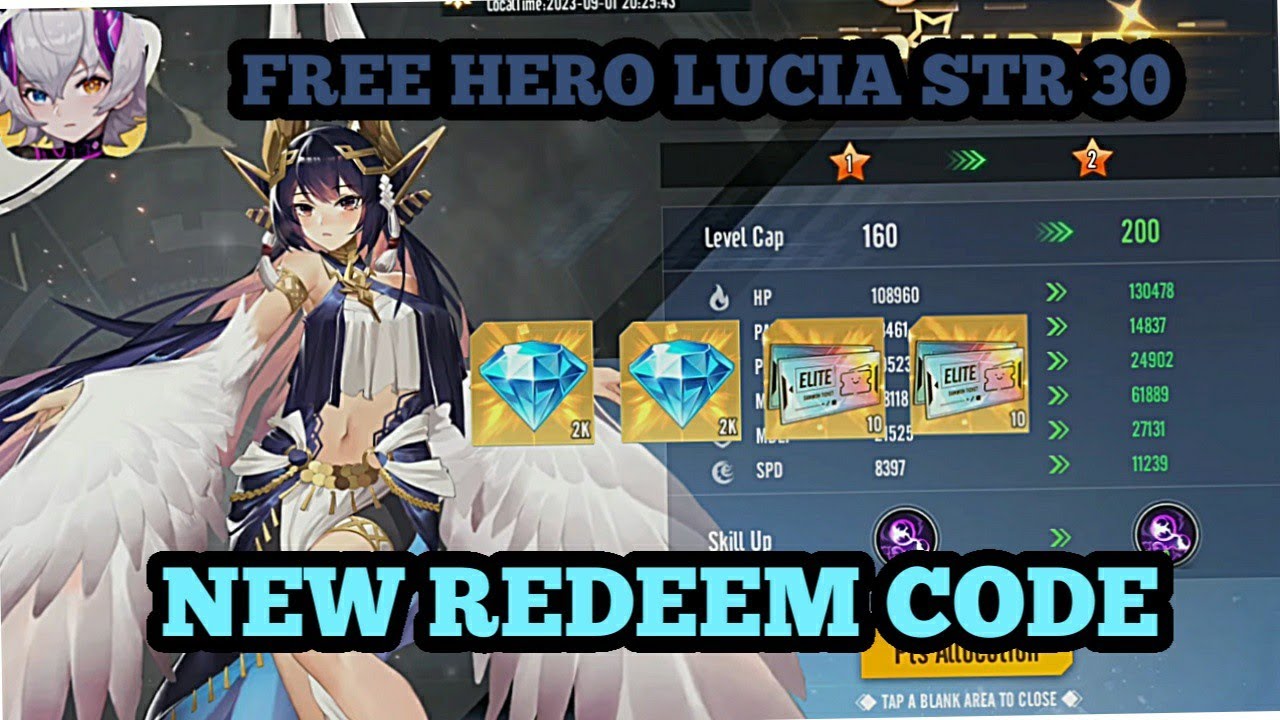 NEW REDEEM CODE!!! MENDAPATKAN 8.000 DIAMOND DAN FREE HERO LUCIA STAR ...