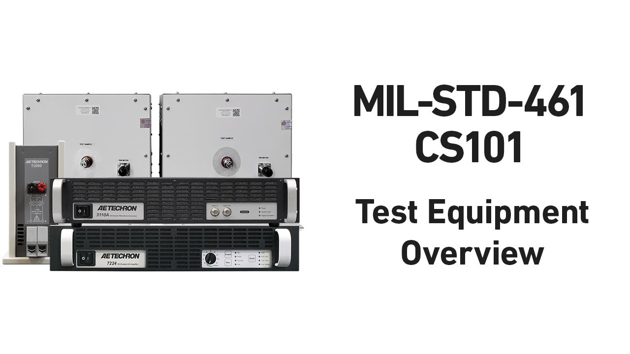 MIL-STD-461 CS101 Test Equipment Overview - YouTube
