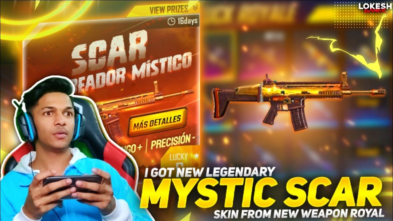 New Weapon Royale I Got New Scar Mystic Seeker Skin At Garena Free Fire ...