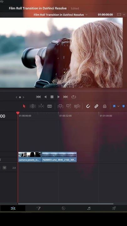Film Roll Transition in DaVinci Resolve - YouTube