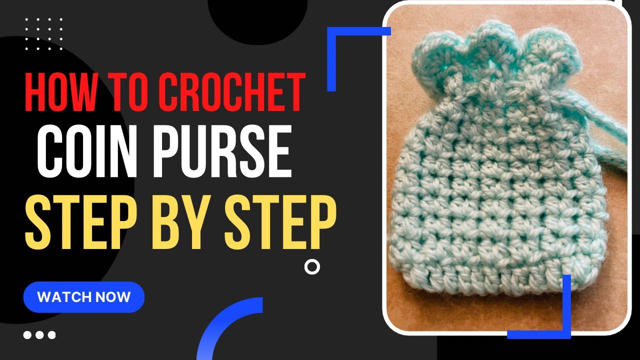 Crochet coin purse || step by step tutorial for beginners - YouTube