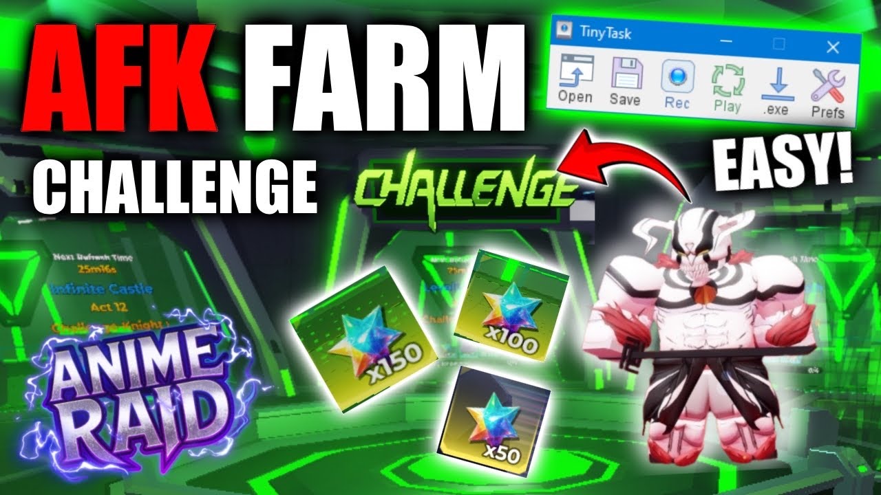 How To AFK Farm CHALLENGE Mode | Anime Raid *BEST Mode To AFK Farm ...