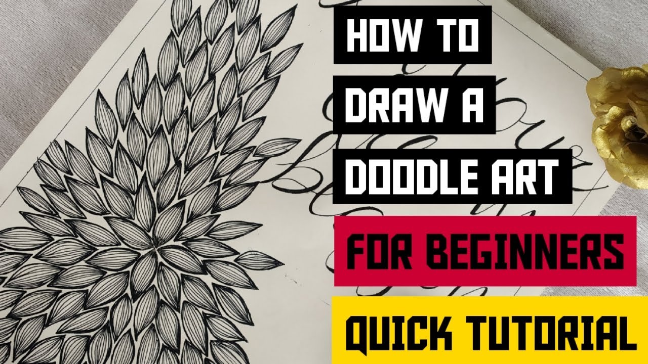 Doodle for Beginners 2020 | Draw with Me Step-by-Step | Doodle Art ...