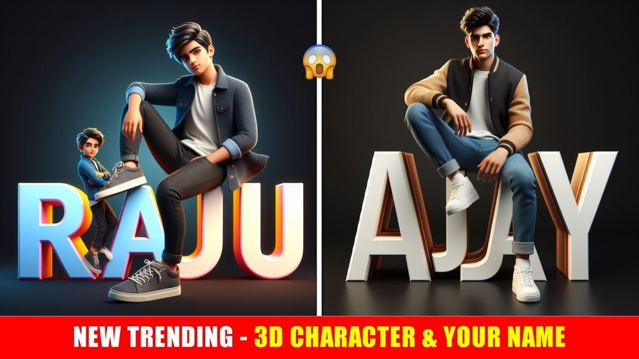 How to Create 3D Ai Your Name Image | 3D Your Name Photo Editing | Bing ...