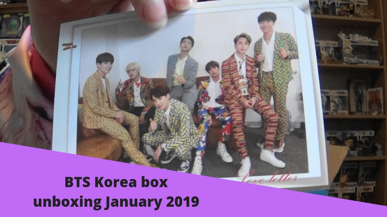 BTS korea box unboxing january 2019 - YouTube