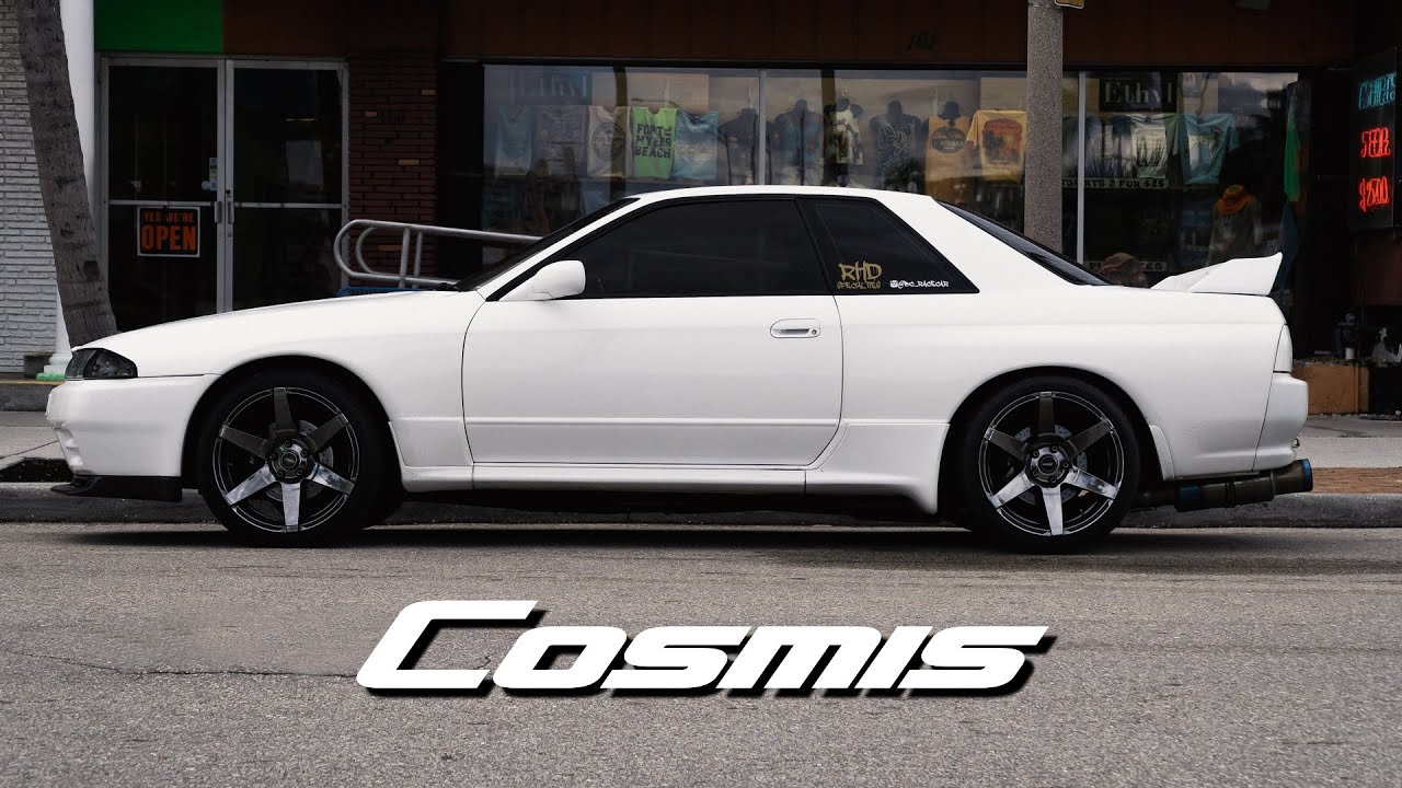 White GTR with Cosmis S1 Wheel - YouTube