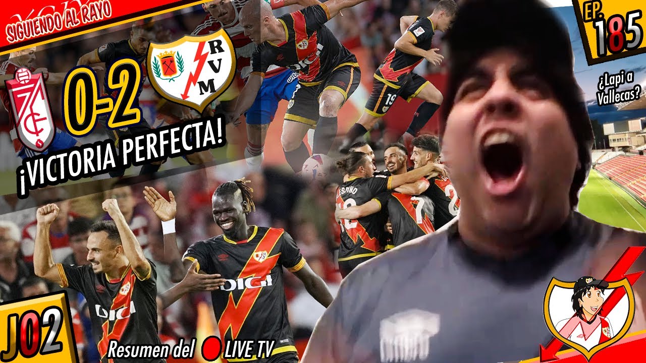 ⚡VICTORIA PERFECTA a domicilio ⚡ | J02 - Granada 0-2 Rayo Vallecano ...