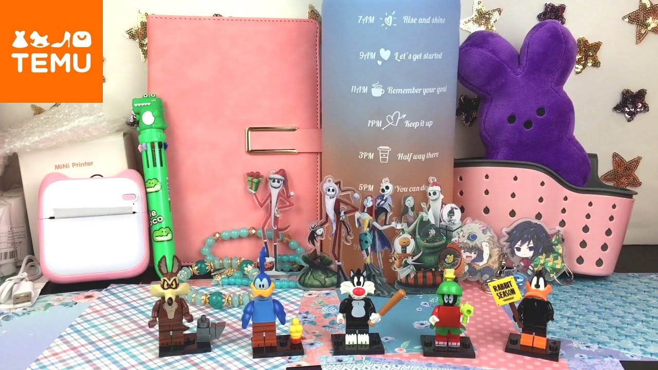 Temu Haul ~Buildable Mini Figures, Stationery, Mini Printer, Home ...