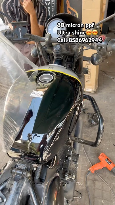 Best ppf for hunter 350 80 micron bike ppf lamination Karol Bagh best lamination #ppf #tranding ...