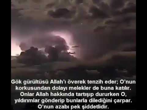 Gök gürültüsünü hiç böyle tefekkür ettiniz mi?