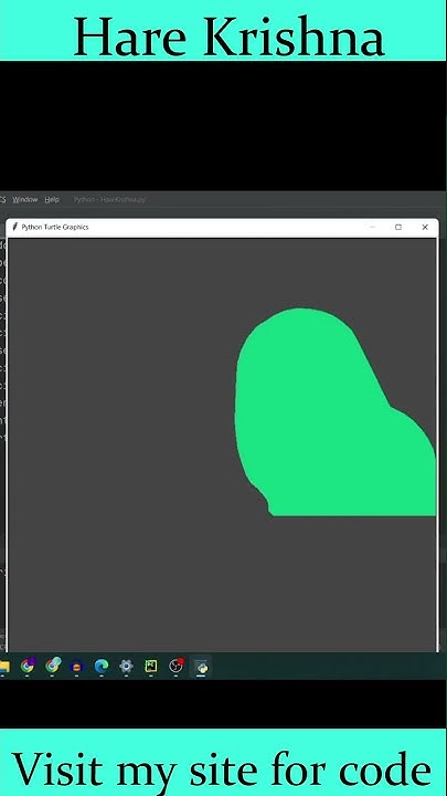 Draw Krishna using python turtle! 🦚 #shorts #python - YouTube