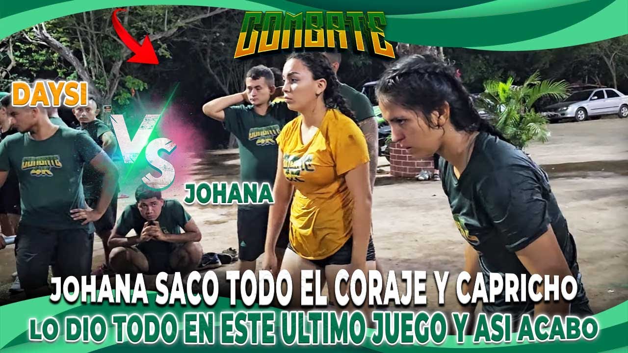 El ultimo juego esta muy reñido. Los amarillos quieren el punto. Daysi mira asustada a Johana ...