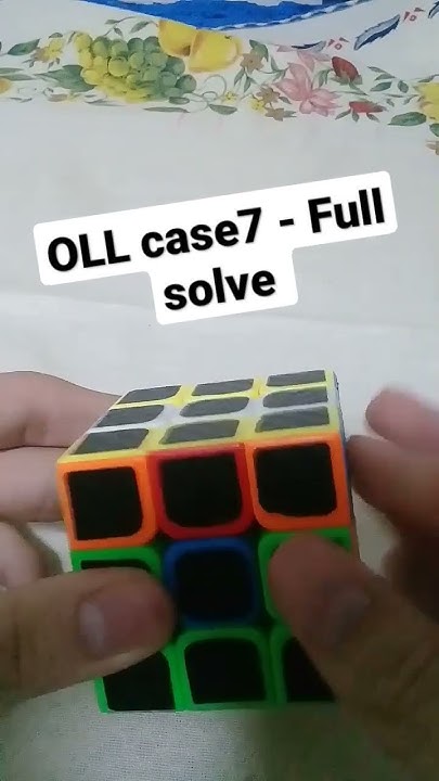 How to do the OLL case7 - Full solve cube 3x3 - YouTube