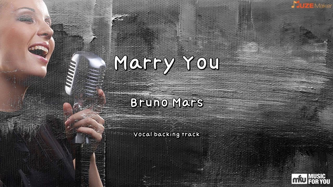 Marry You - Bruno Mars (Instrumental & Lyrics) - YouTube