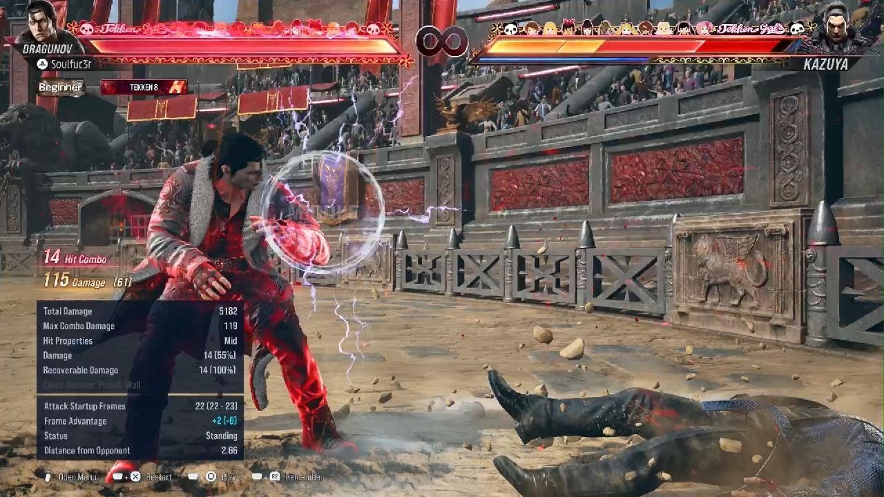 TEKKEN 8 Dragunov Heat dash combo - YouTube