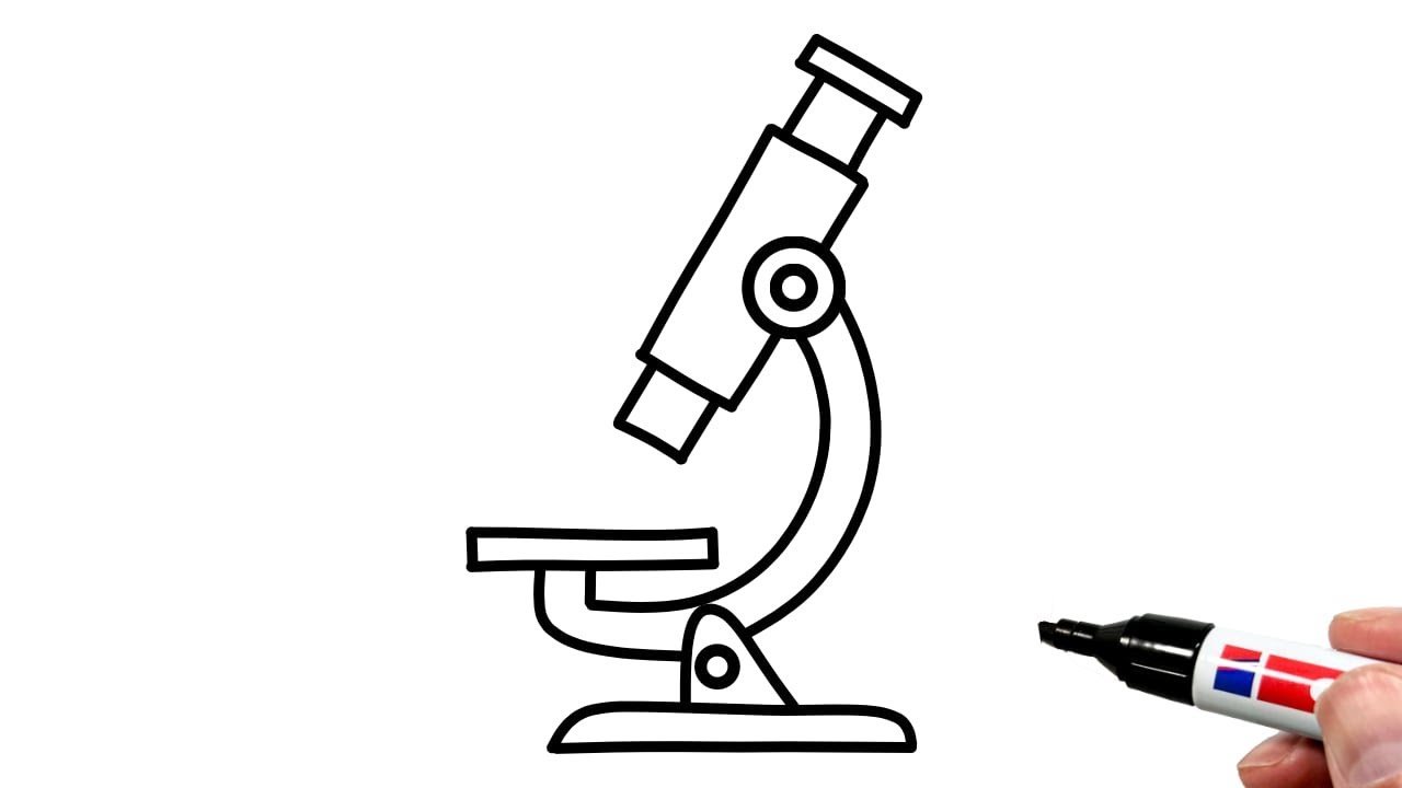 How to Draw a Microscope - YouTube