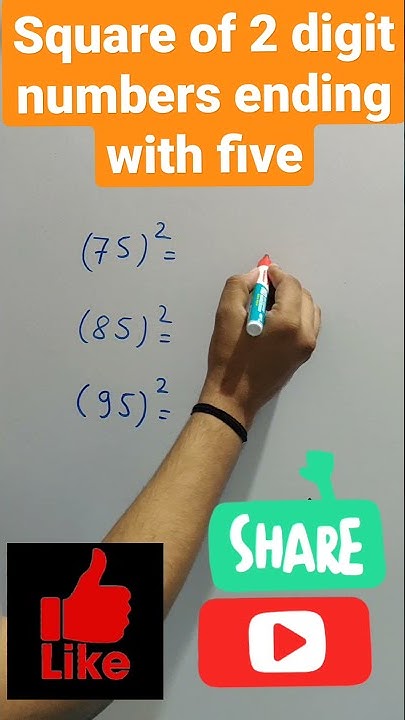 Square two digit number ending with five trick using vedic method Part-2, easy trick,short ...
