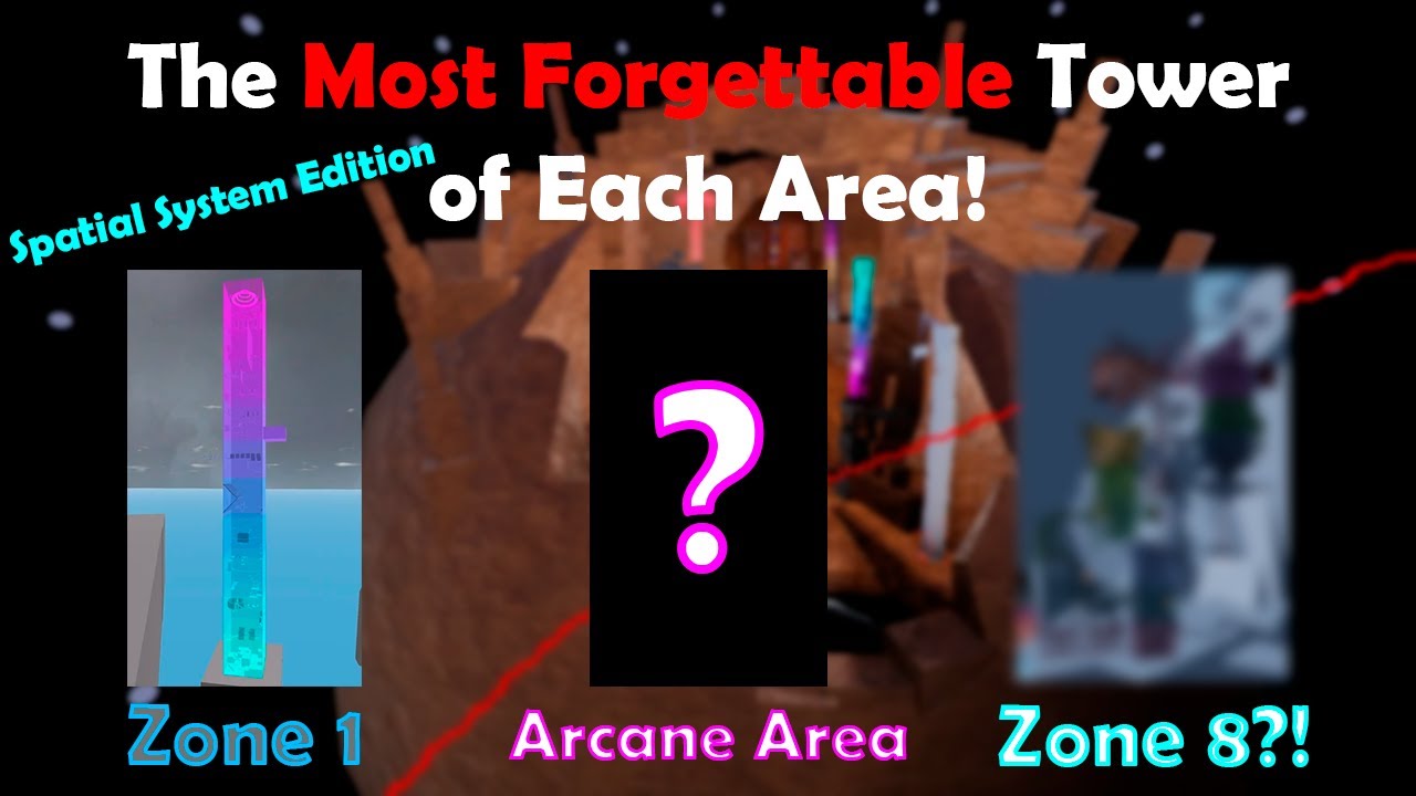 The Most Forgettable Tower of Each Area [Zones Edition] | JToH - YouTube