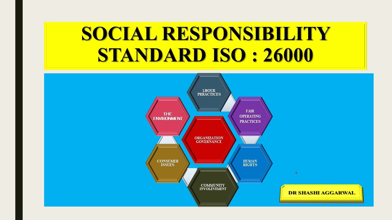 ISO 26000/SOCIAL RESPONSIBILITY STANDARD - YouTube