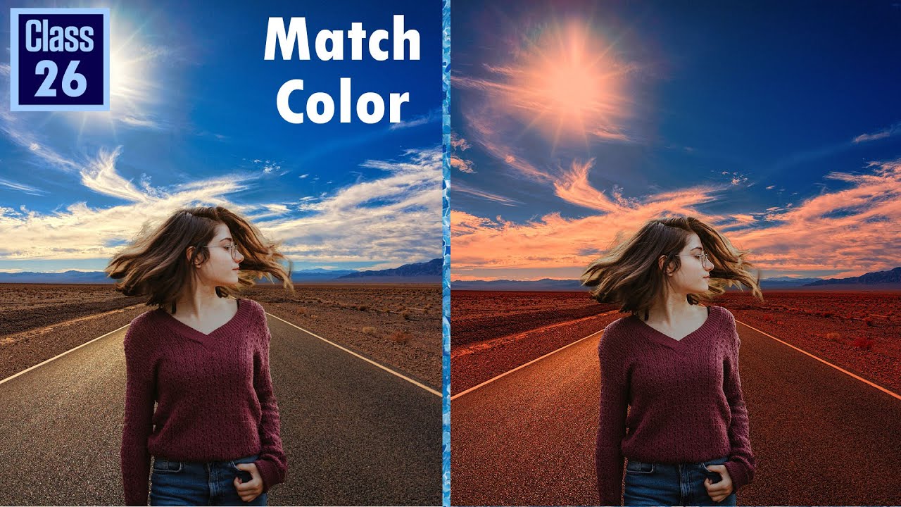 How To Match Color With Background And Foreground Photoshop CC 2022 How To Match Color With Background And Foreground Photoshop CC 2022